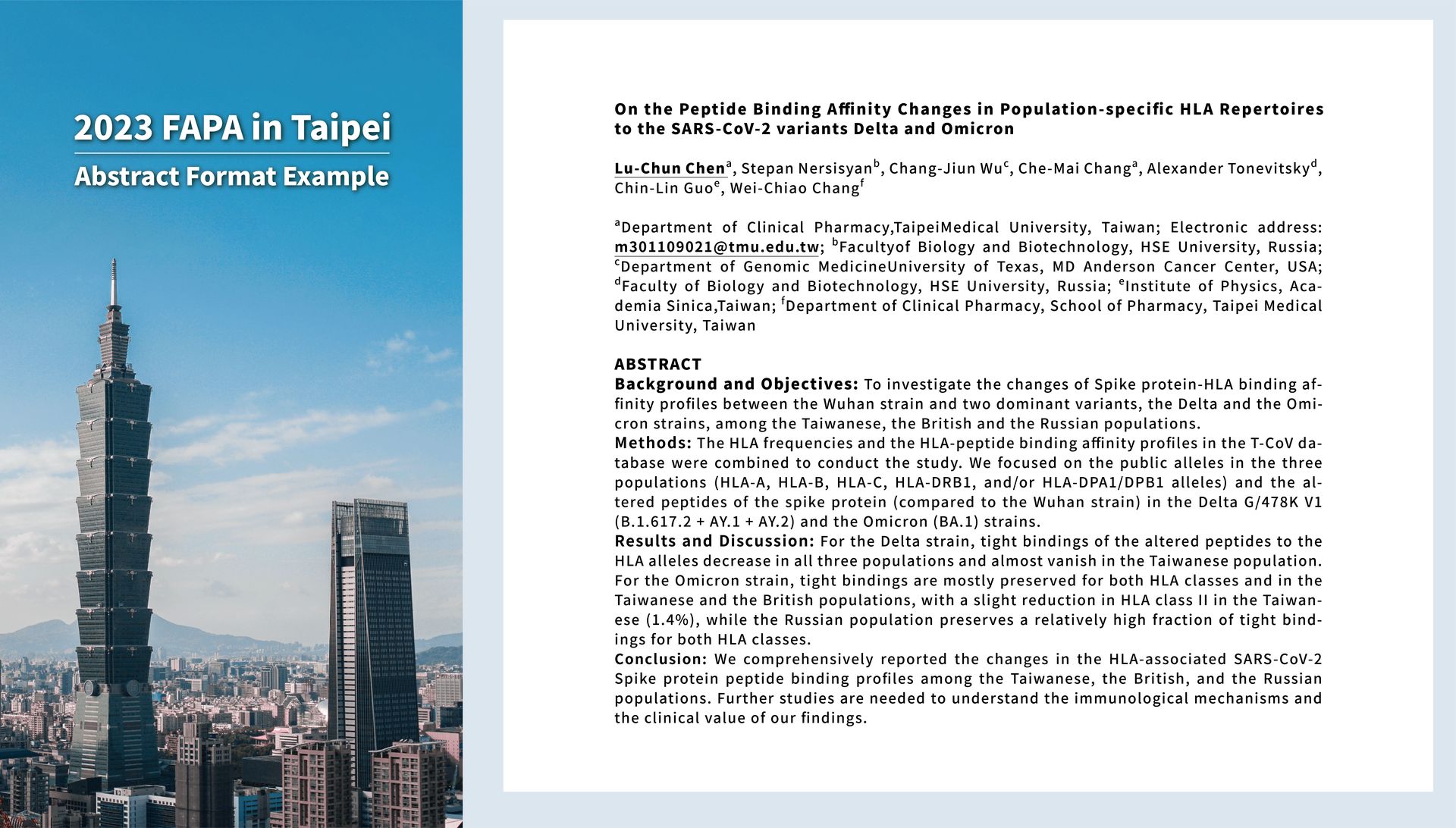 2023 29th FAPA Congress